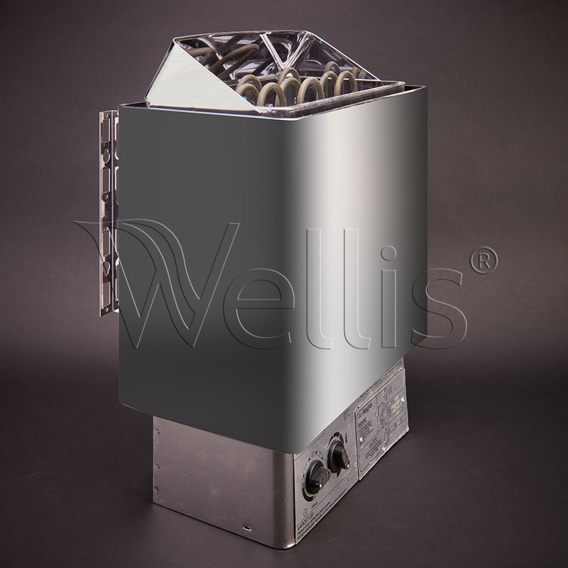 Stainless steel stove with control knob (4.5Kw) for Igneus sauna ...