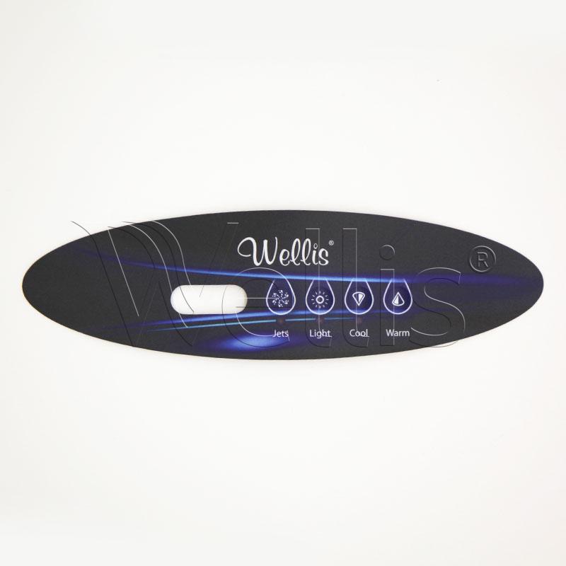 Sticker control panel- VL260 Balboa (Wellis logo) | Wellisparts