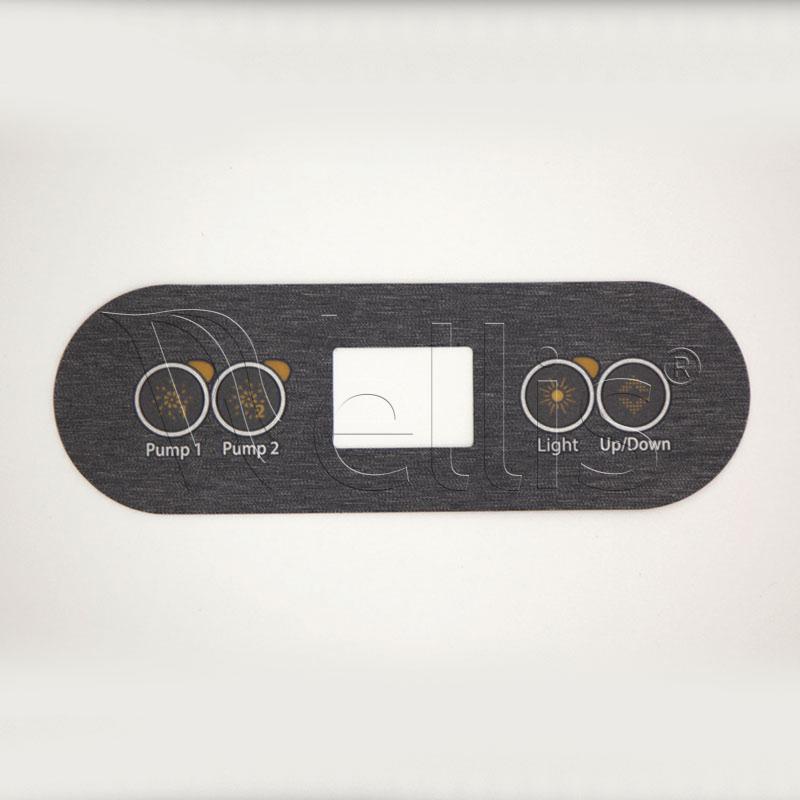 Sticker Control Panel- Two Pump - without Logo | Wellisparts