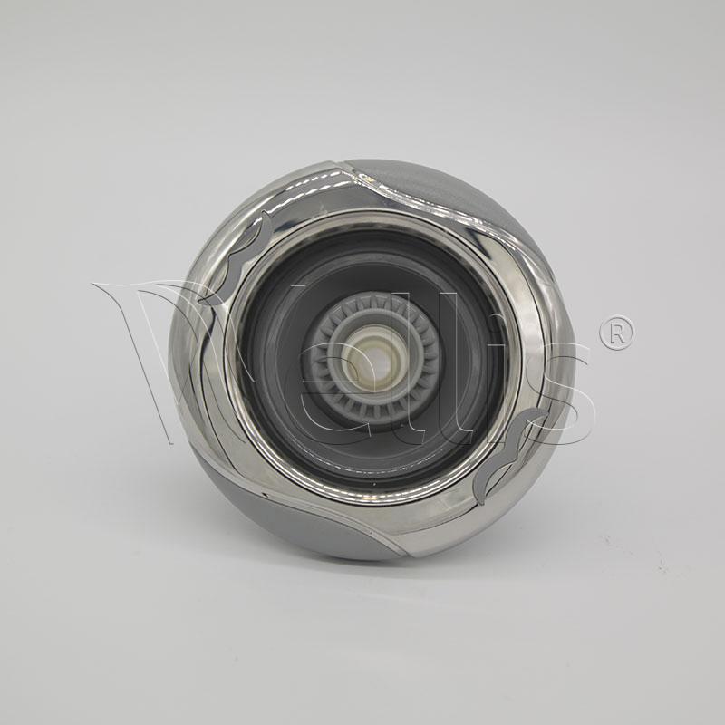 Jet 5" - 1 Hole ribbed directional light grey V1 | Wellisparts